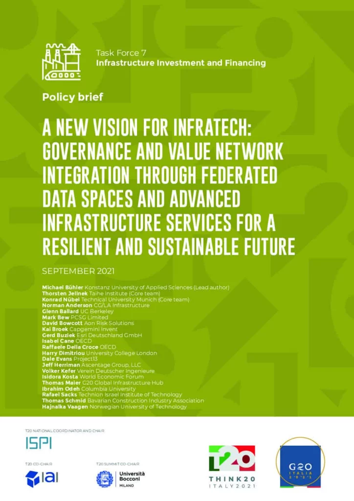 A new vision for Infratech: Governance and value network integration through federated data ...