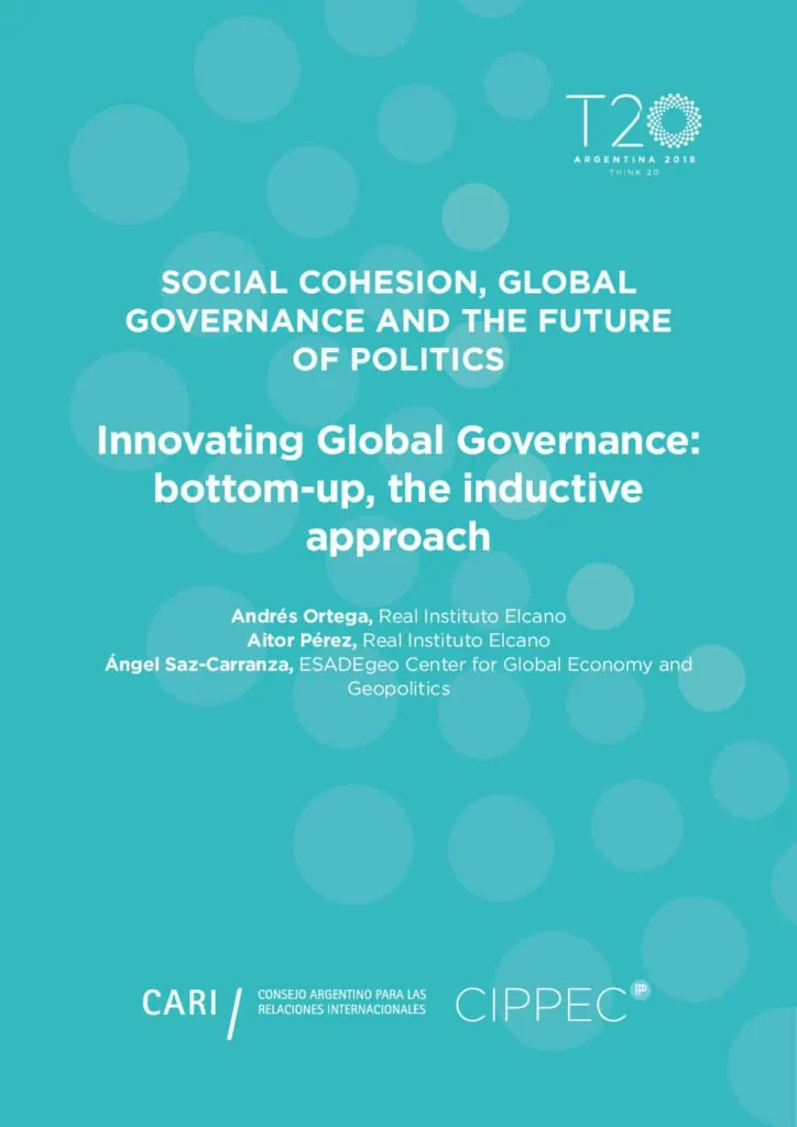 Innovating Global Governance:Bottom-up, The Inductive Approach – The ...