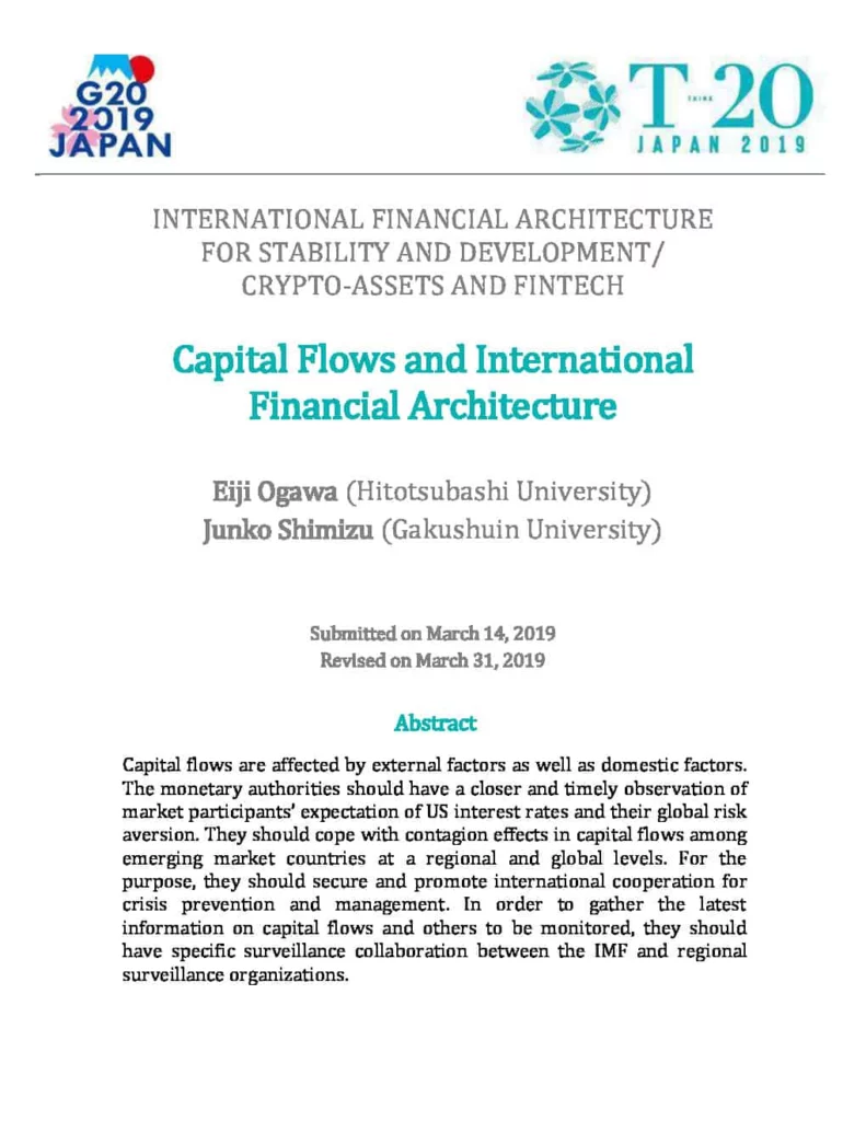 Capital Flows and International Financial Architecture – The Global ...