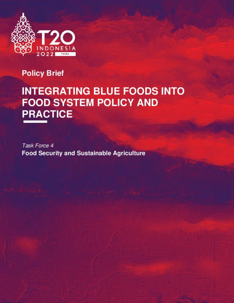 Integrating Blue Foods into Food System Policy and Practice – The ...