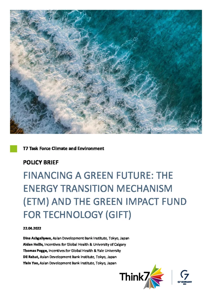 Financing a Green Future: The Energy Transition Mechanism (ETM) and the ...
