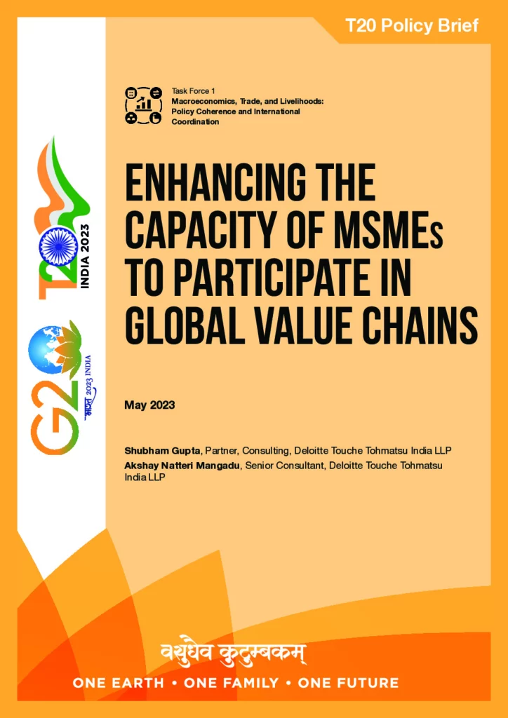 Enhancing the Capacity of MSMES to Participate in Global Value Chains – The Global Solutions ...