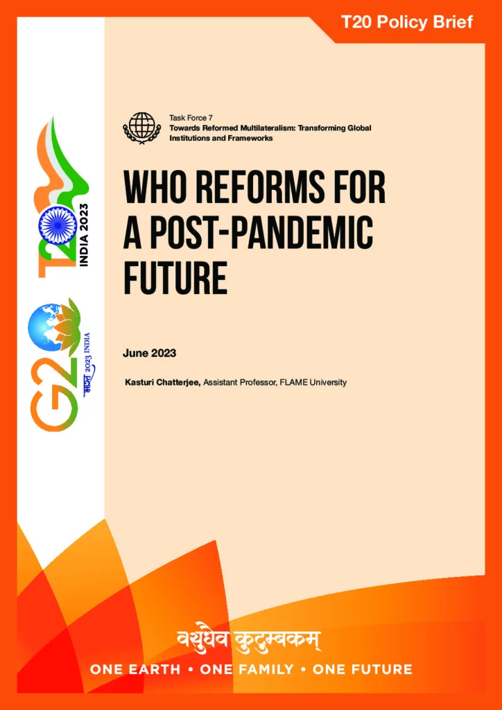 WHO Reforms for a Post-Pandemic Future – The Global Solutions Initiative