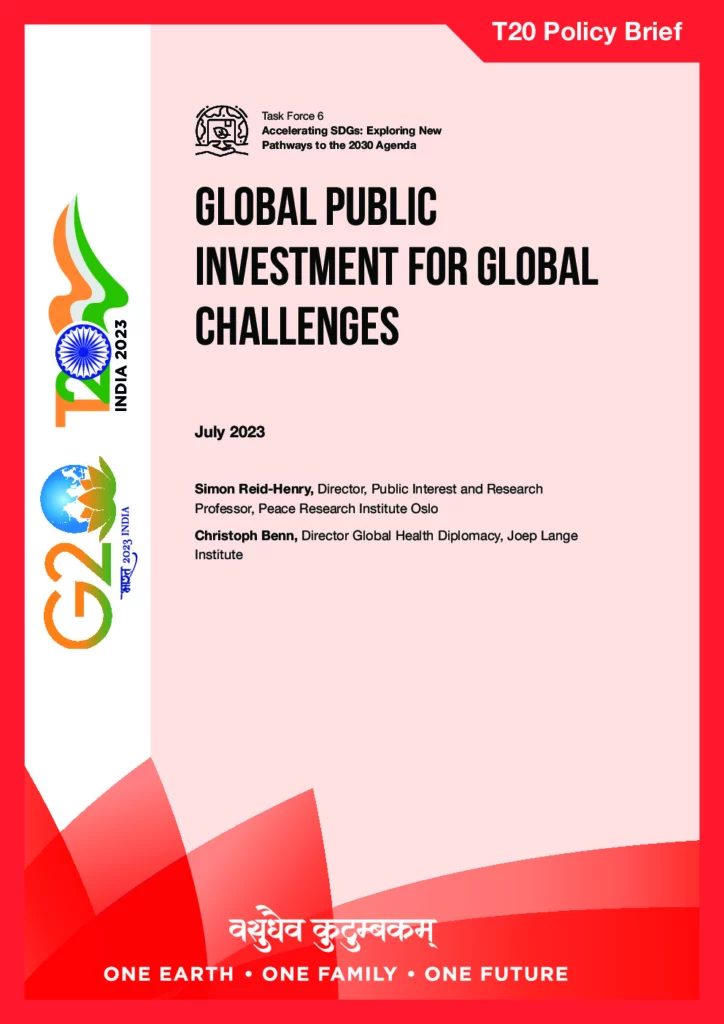 Global Public Investment for Global Challenges – The Global Solutions ...