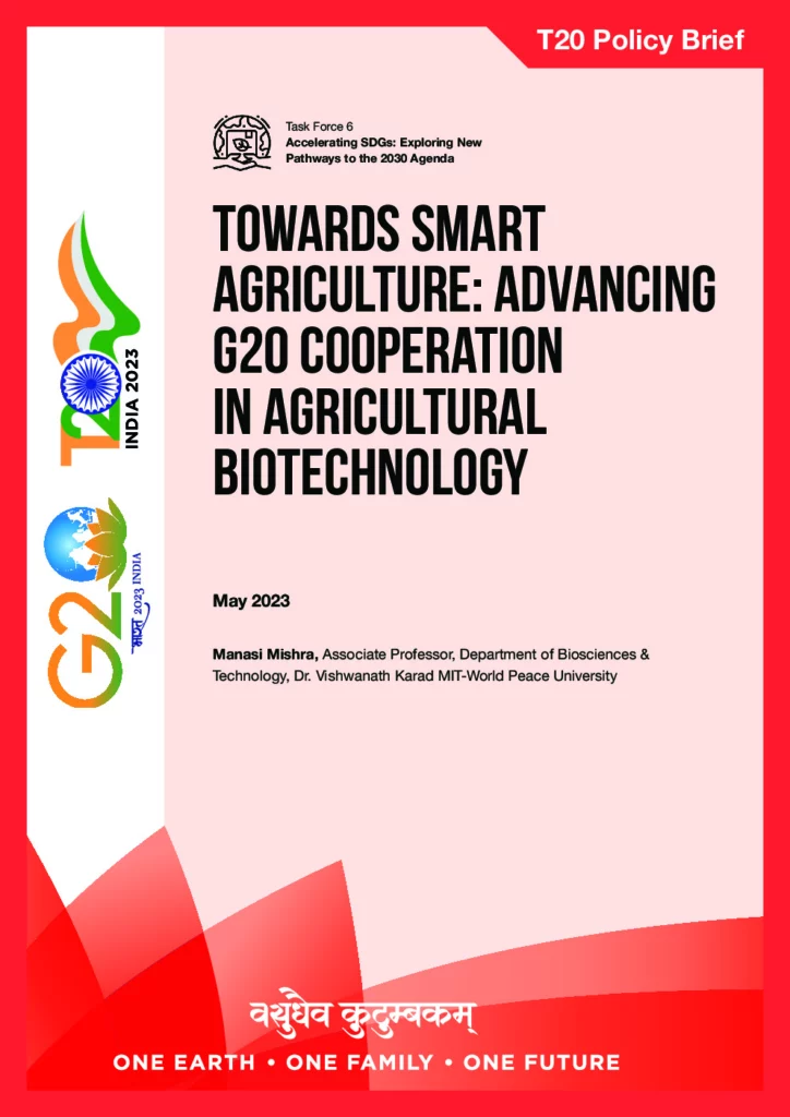 Towards Smart Agriculture: Advancing G20 Cooperation in Agricultural Biotechnology – The Global ...
